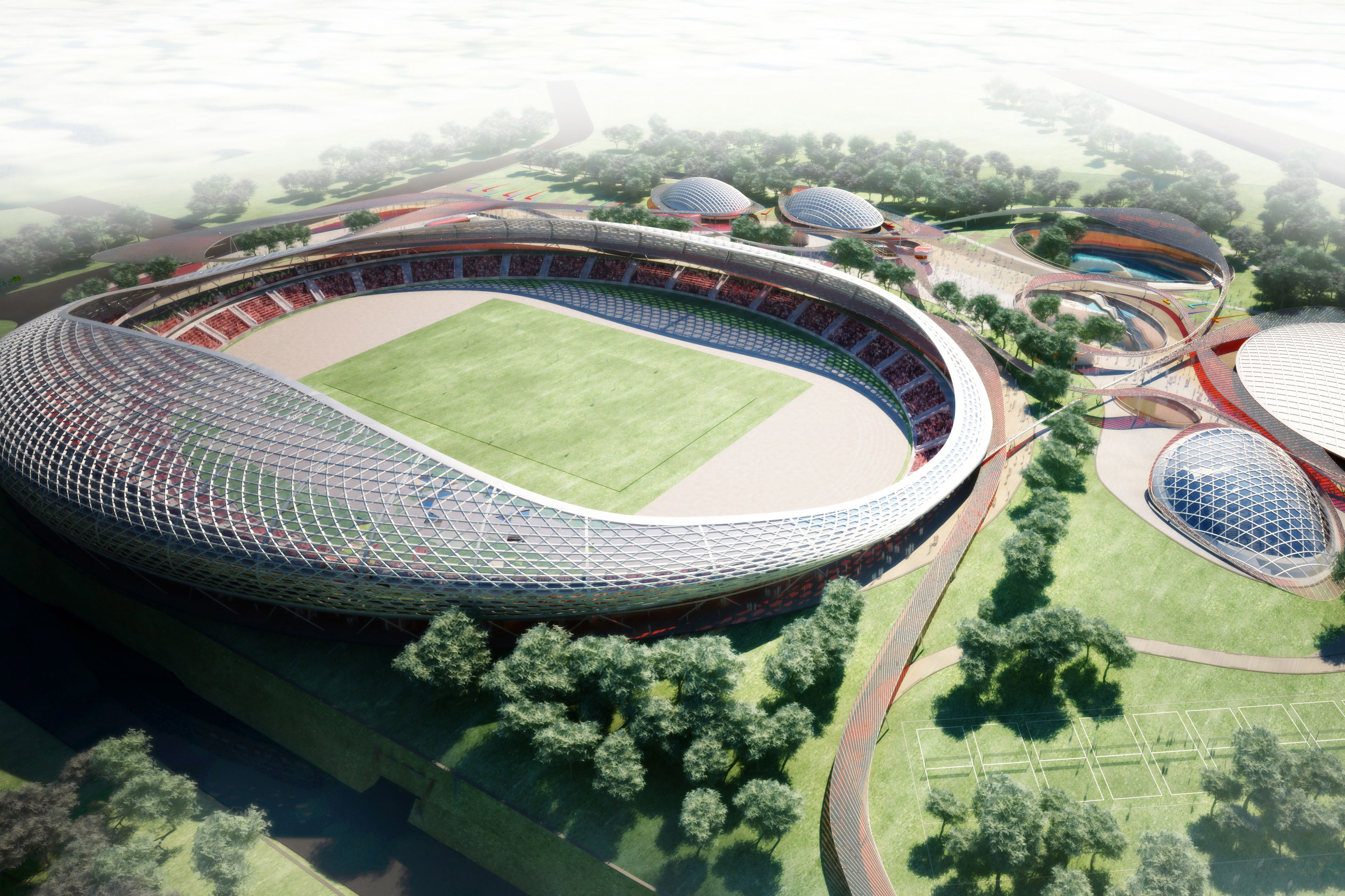 Liangping Sports Centre - Make Architects